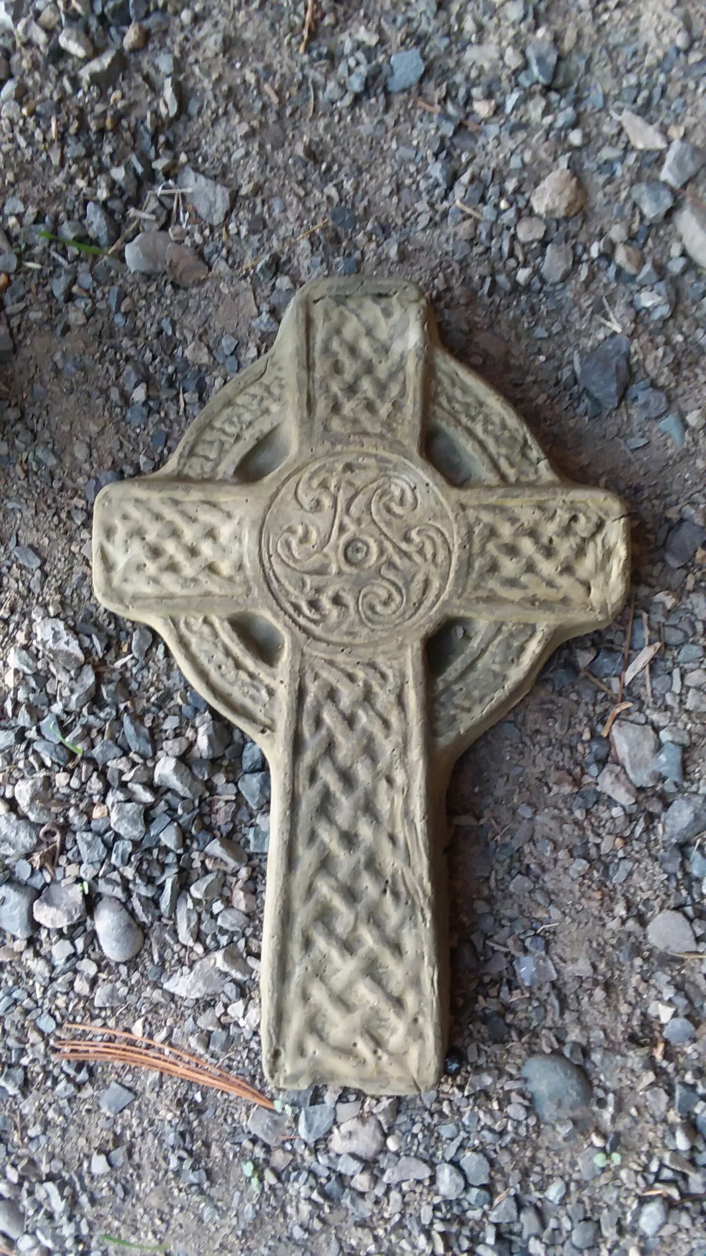 Celtic Cross Concrete Hanging Plaque Celtic Celtic Cross - Etsy