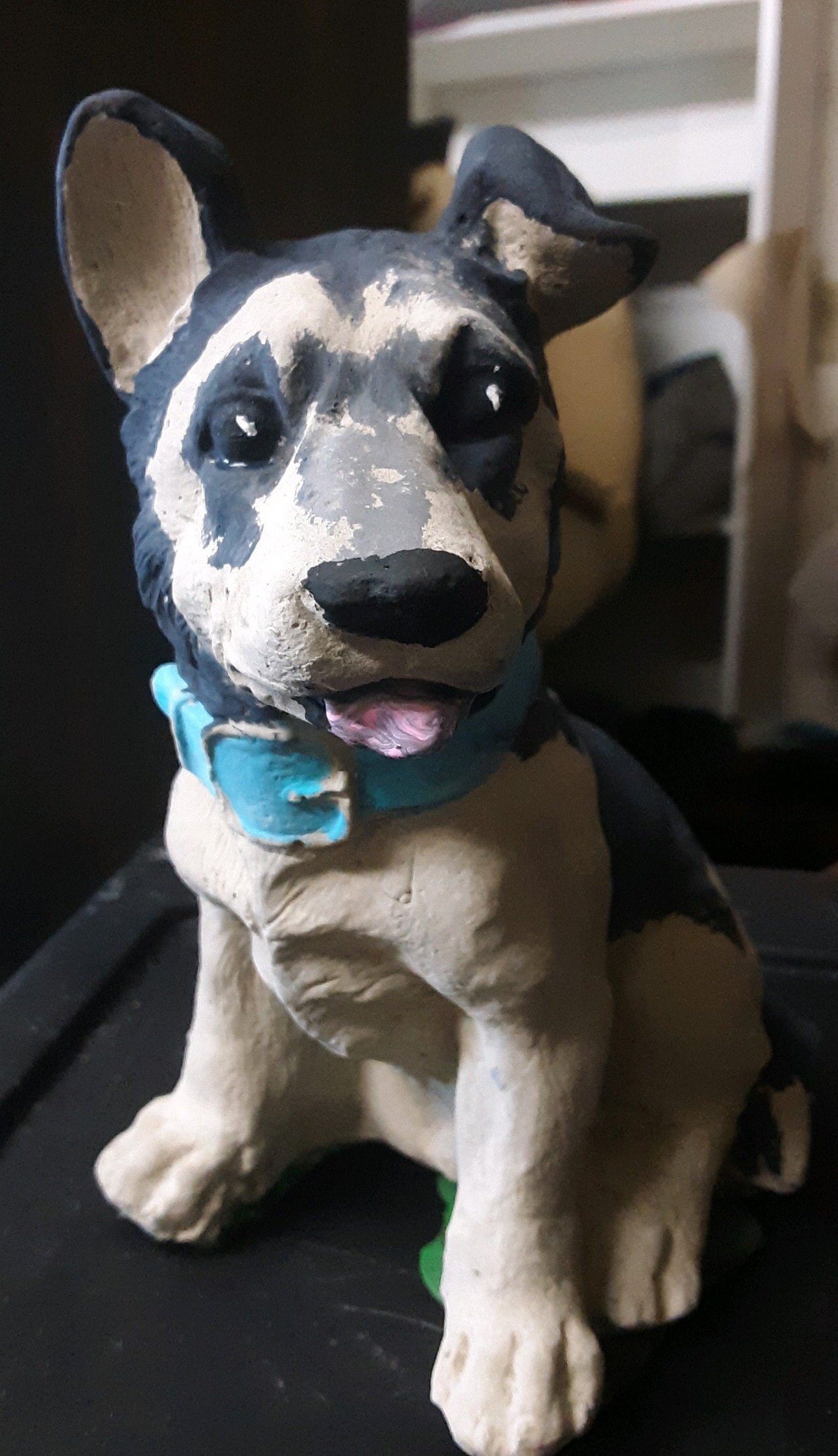 Playful Pup Concrete Statue, Garden Statues, Memorial Statues, Pet ...