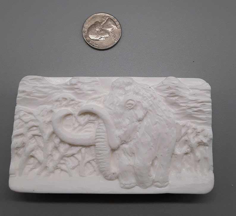 Mammoth Resin Statue Plaque: Desk or Wall Decor - Etsy