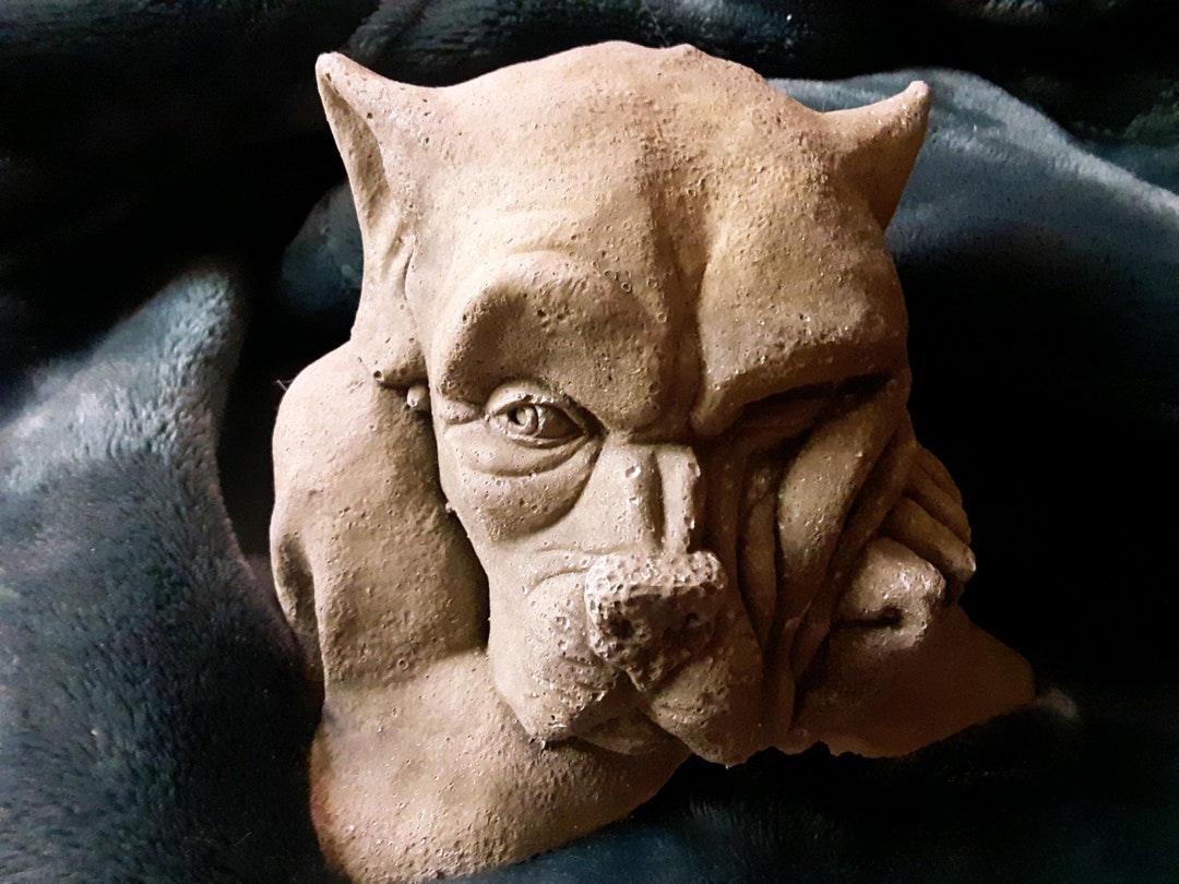 Sleeping Gargoyle Hound Concrete Statue, Gargoyle Statues, Gothic ...