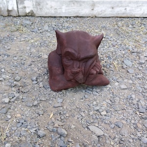 Sleeping Gargoyle Hound Concrete Statue: Gothic Garden Decor - Etsy