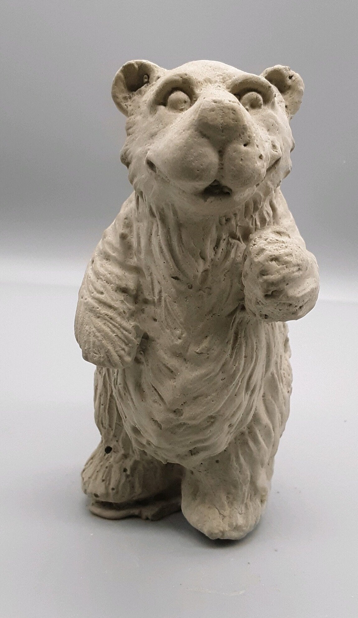 Small Concrete Bear Statue - Hand Mixed - Etsy