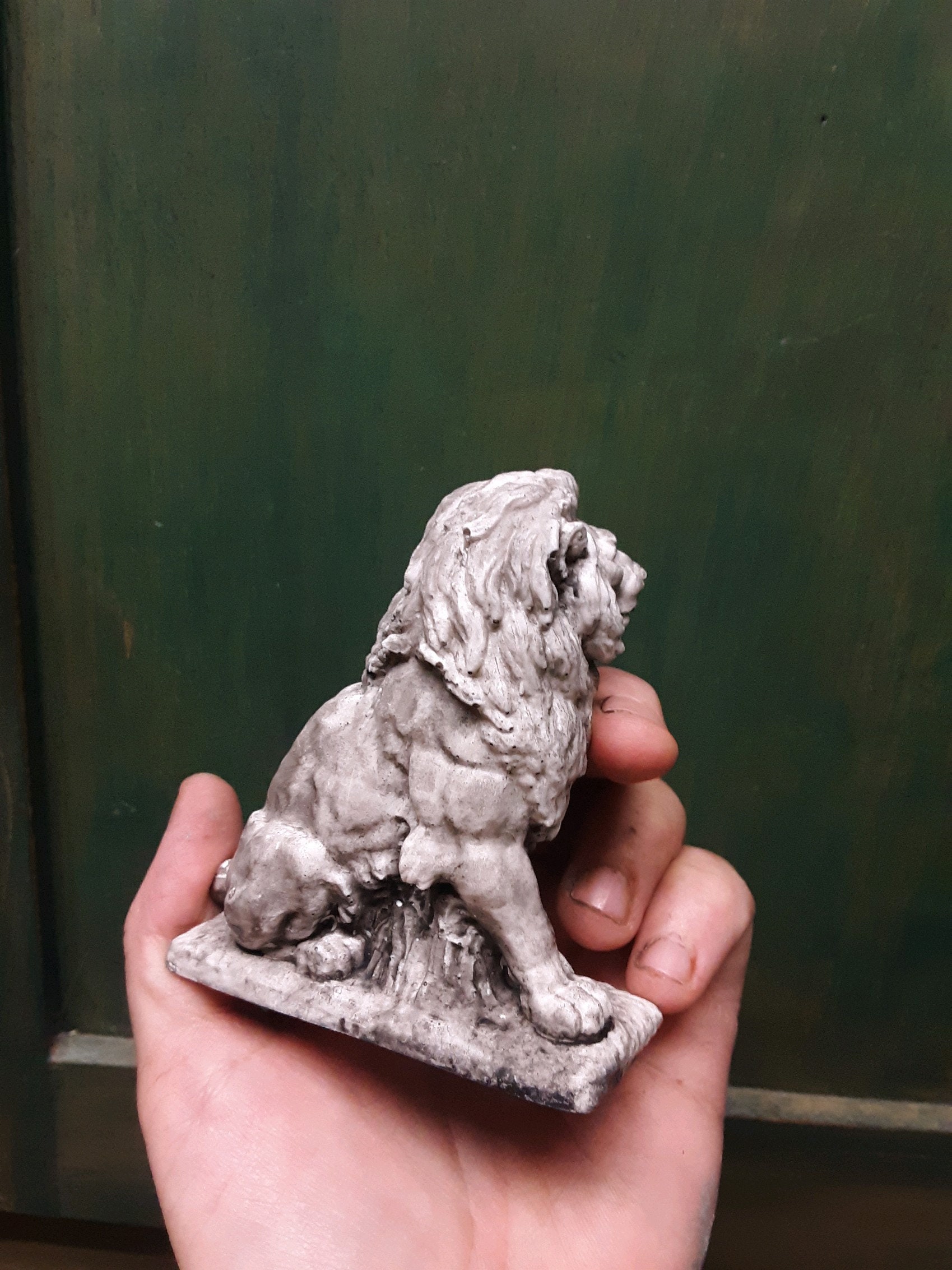 Lion Small Sitting Resin Statue Lion Lion Statue Resin - Etsy