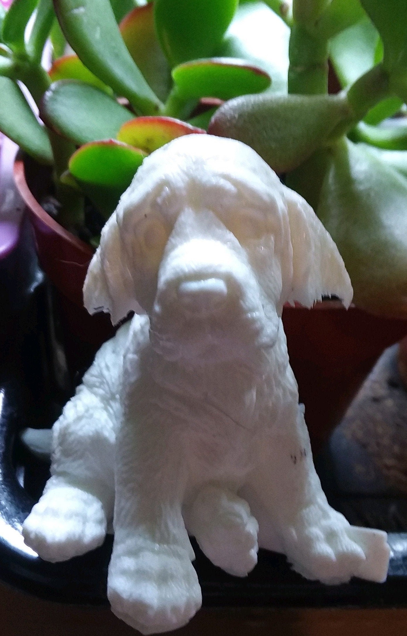 Puppy Resin Statue: Paintable Memorial Dog Decor - Etsy
