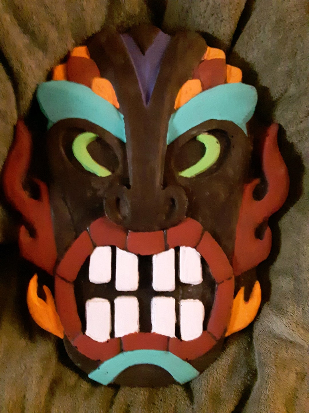 TIKI Head Concrete Plaque, TIKI, Tiki Replica, Tiki Head, Tiki Statue ...