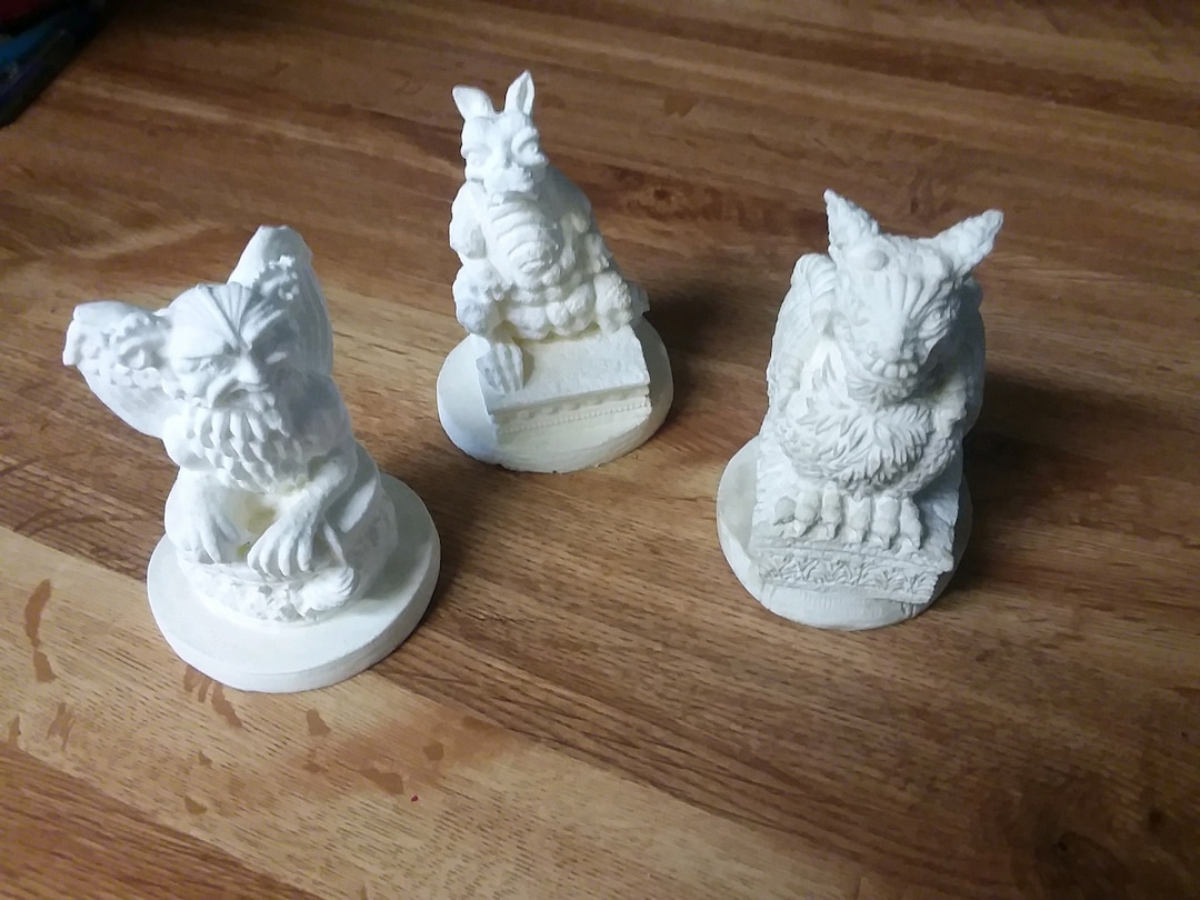 Gargoyles 3 types Resin Statues, Resin Gargoyles, Gargoyles - Etsy ...