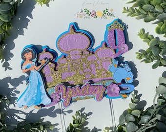 Princess Jasmine, Disney Princess, Jasmine Cake Topper, Disney Birthday ...