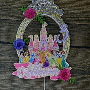 Princess Cake Topper - Castle - Etsy