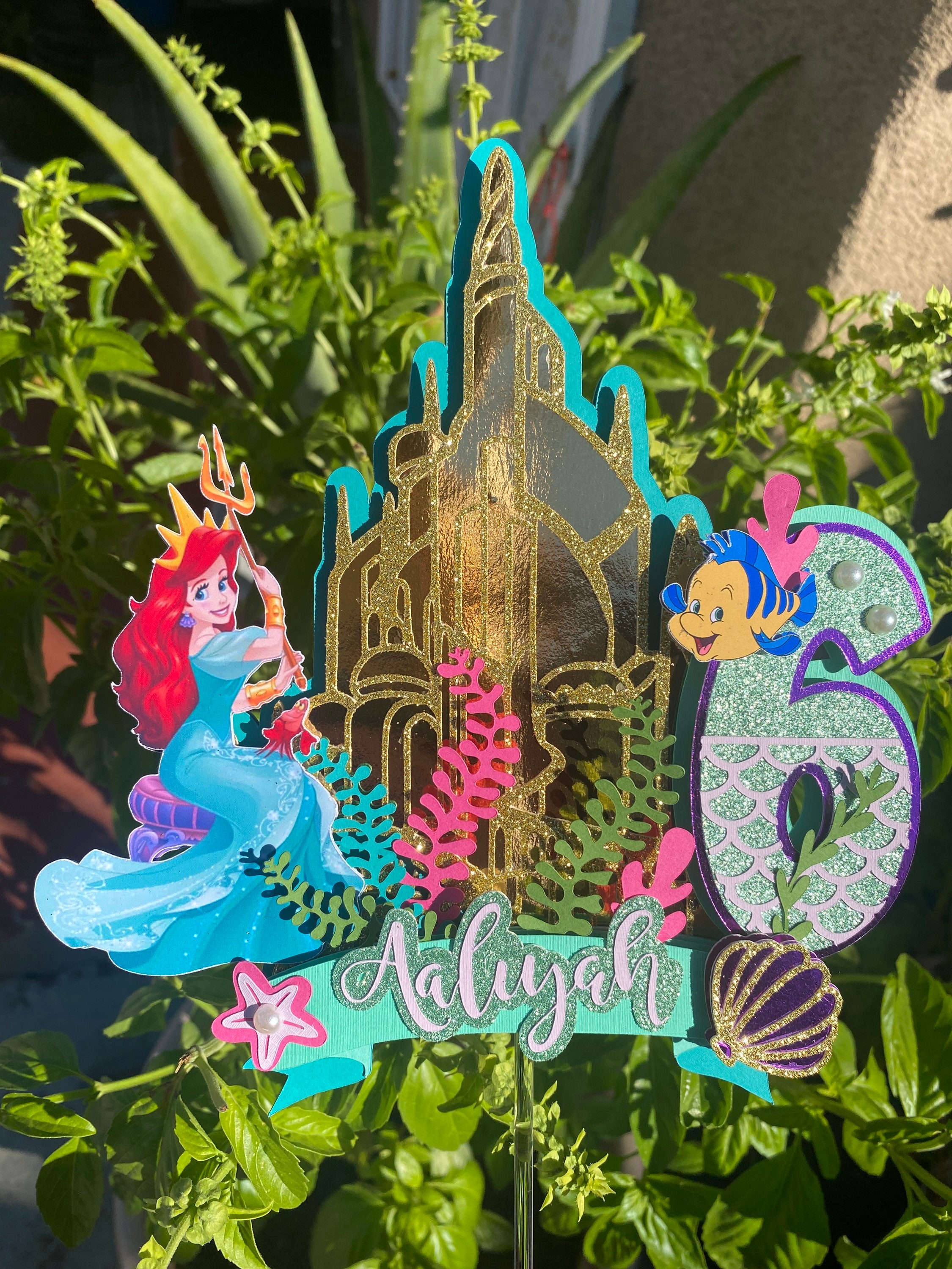 ARIEL Little Mermaid Cake Topper - Etsy
