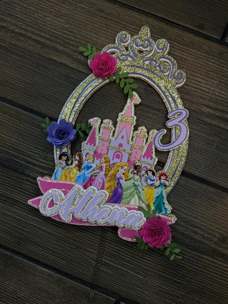 Princess Cake Topper - Castle - Etsy