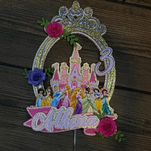 Princess Cake Topper - Castle - Etsy