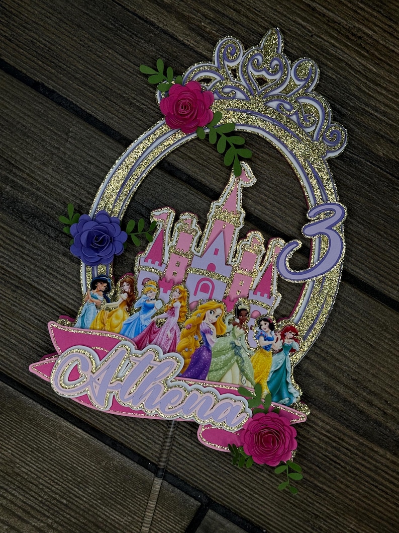 Princess Cake Topper - Castle - Etsy