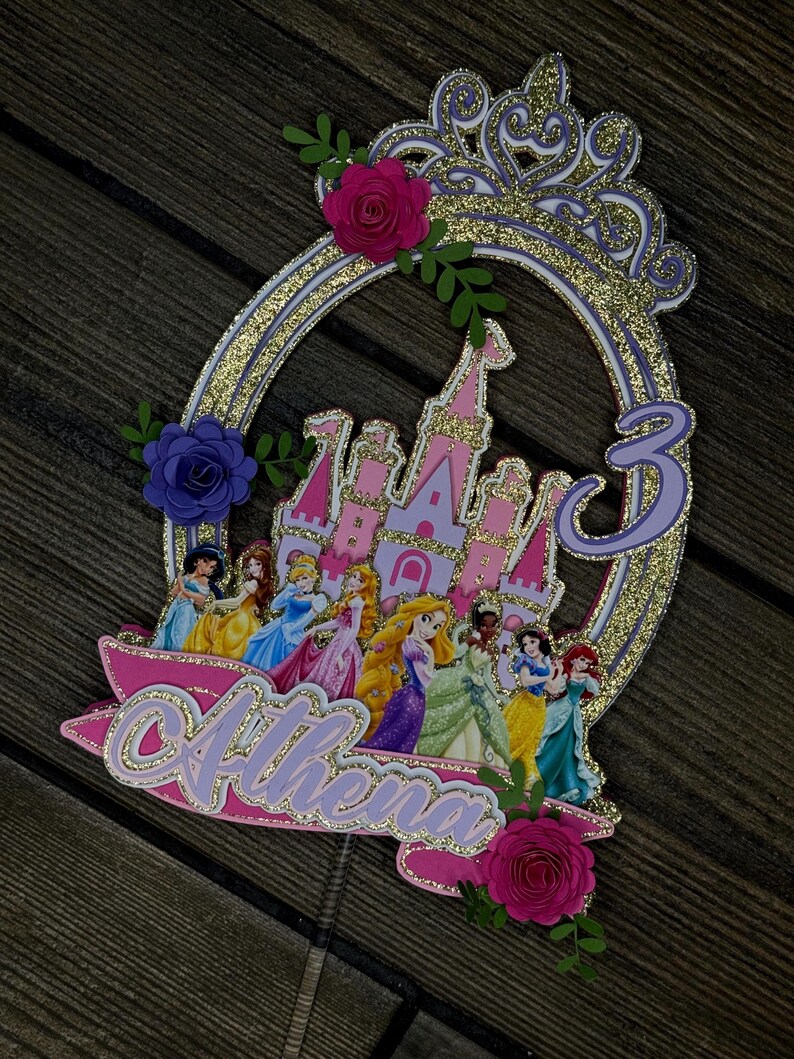 Princess Cake Topper - Castle - Etsy