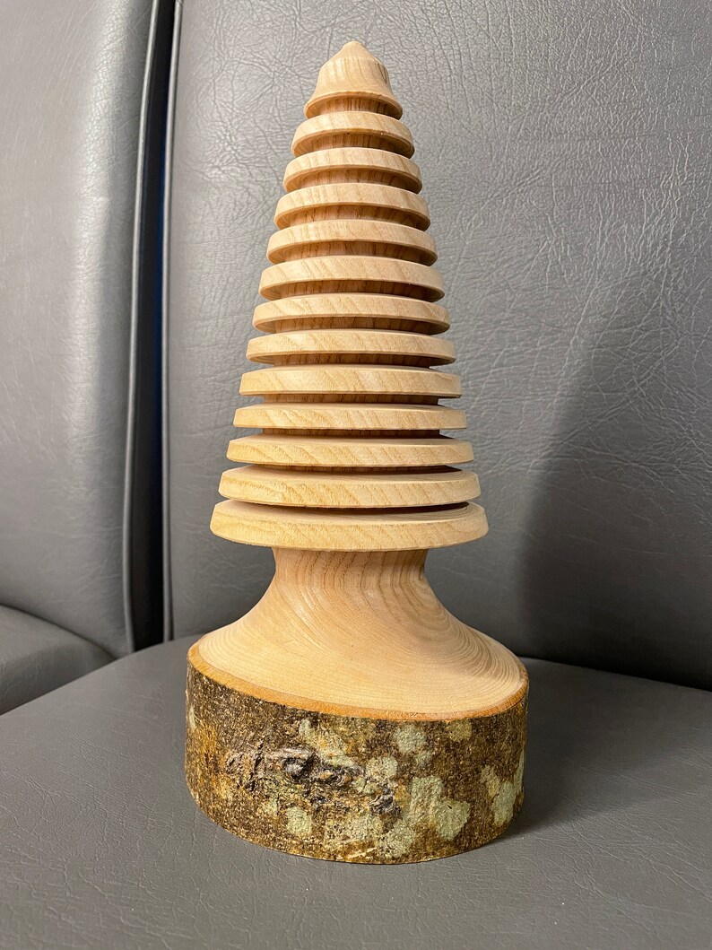 Christmas Tree With Live Edge Base - Etsy
