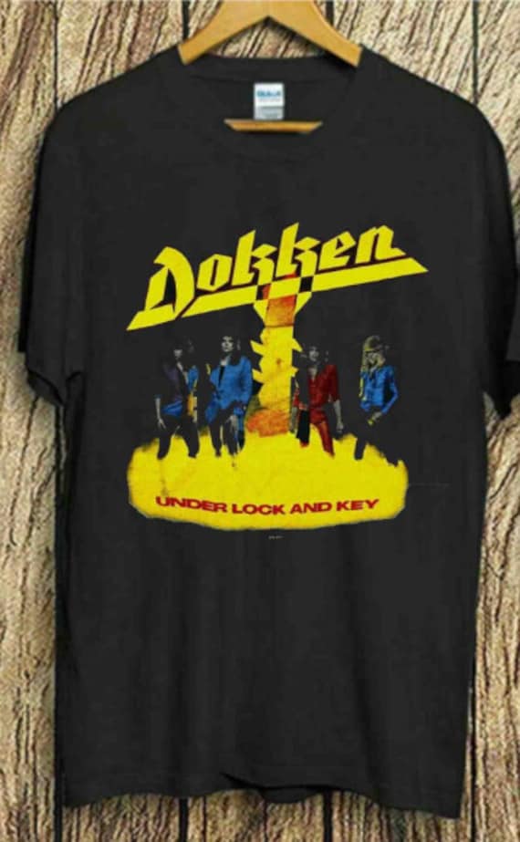 Vintage Dokken Shirt Under Lock And Key 1980s Concert Shirt, 43% OFF