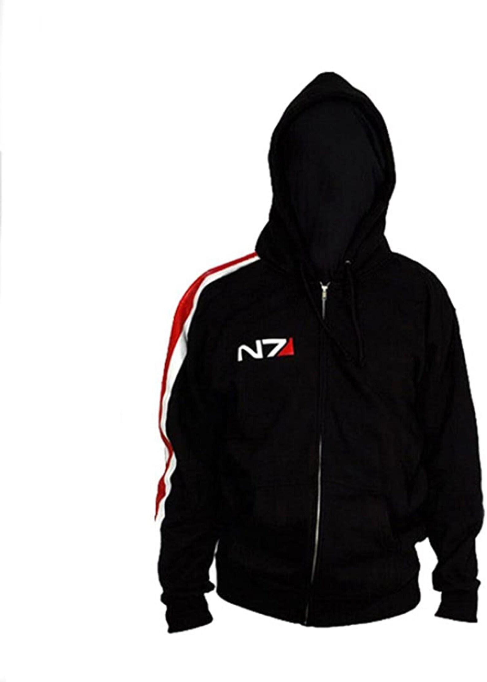 N7 Mass Effect Video Game Black Cosplay Handmade Hoodie Gaming Etsy