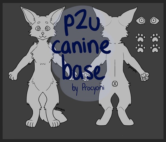 Furry Reference Base canine - Etsy