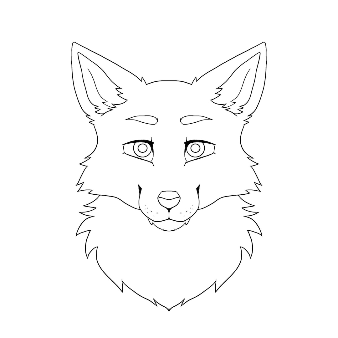 Wolf Headshot Base, Perfect for Icons and Pfps - Etsy