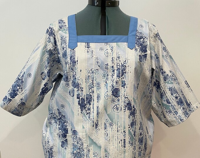 Blue Floral Falls Mama San Apron - Etsy