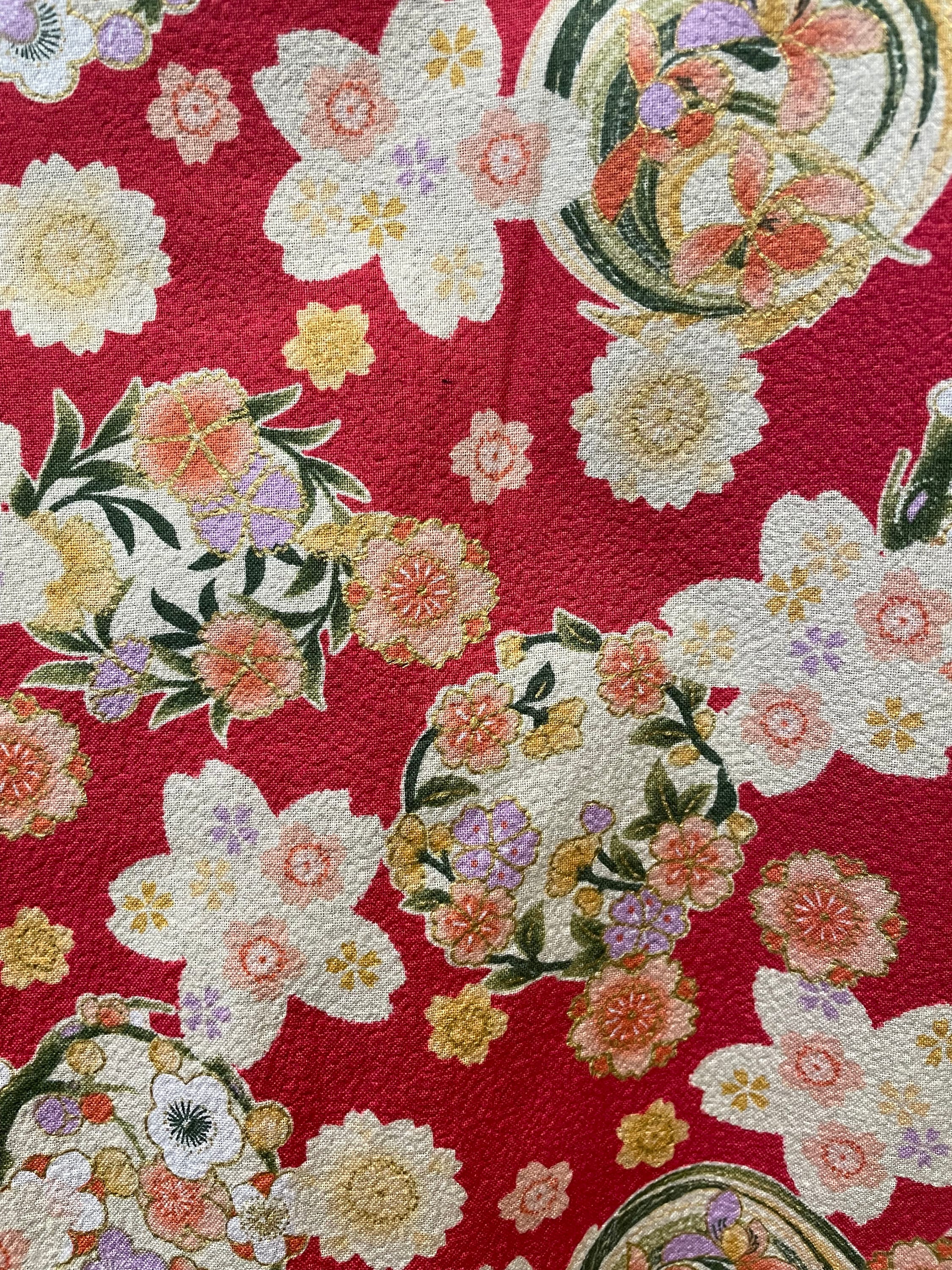 Red Floral Mama San Apron - Etsy