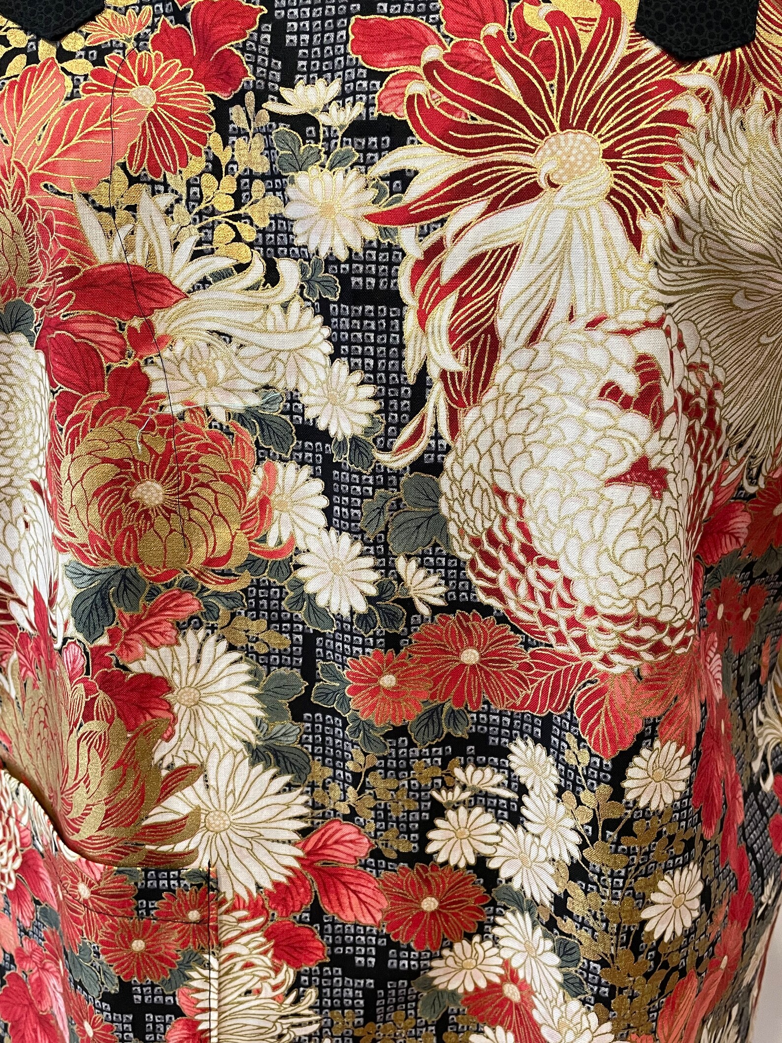 Red and Gold Mama San Apron - Etsy