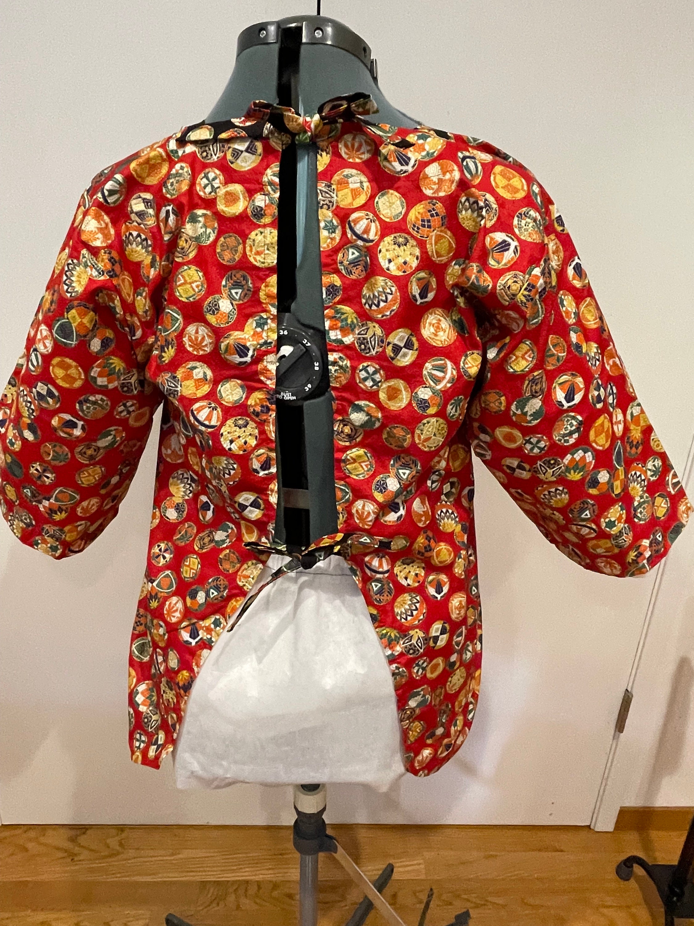 Red Temari Ball Mama San Apron - Etsy