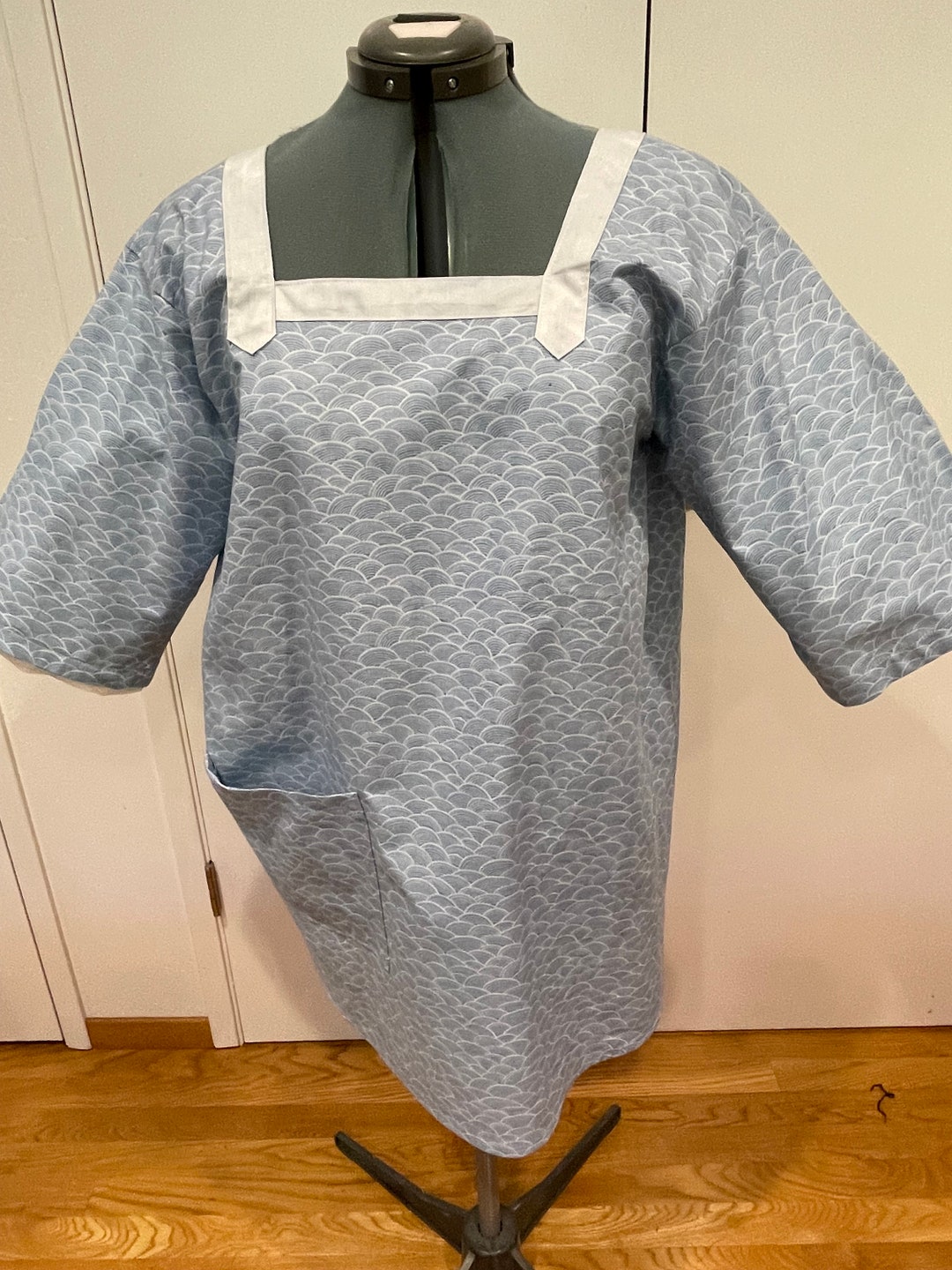 Light Blue Waves Mama San Apron - Etsy