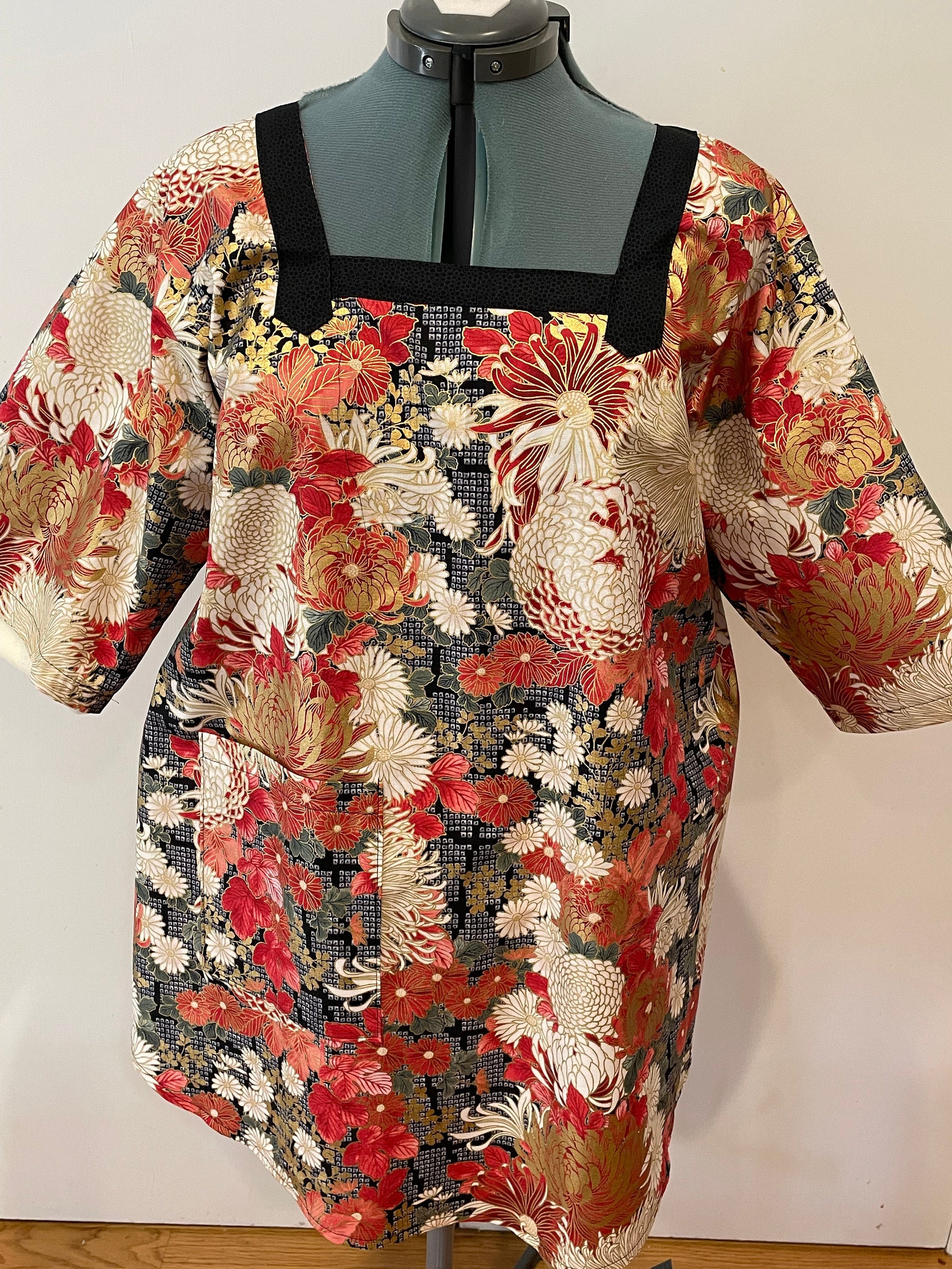 Red and Gold Mama San Apron - Etsy