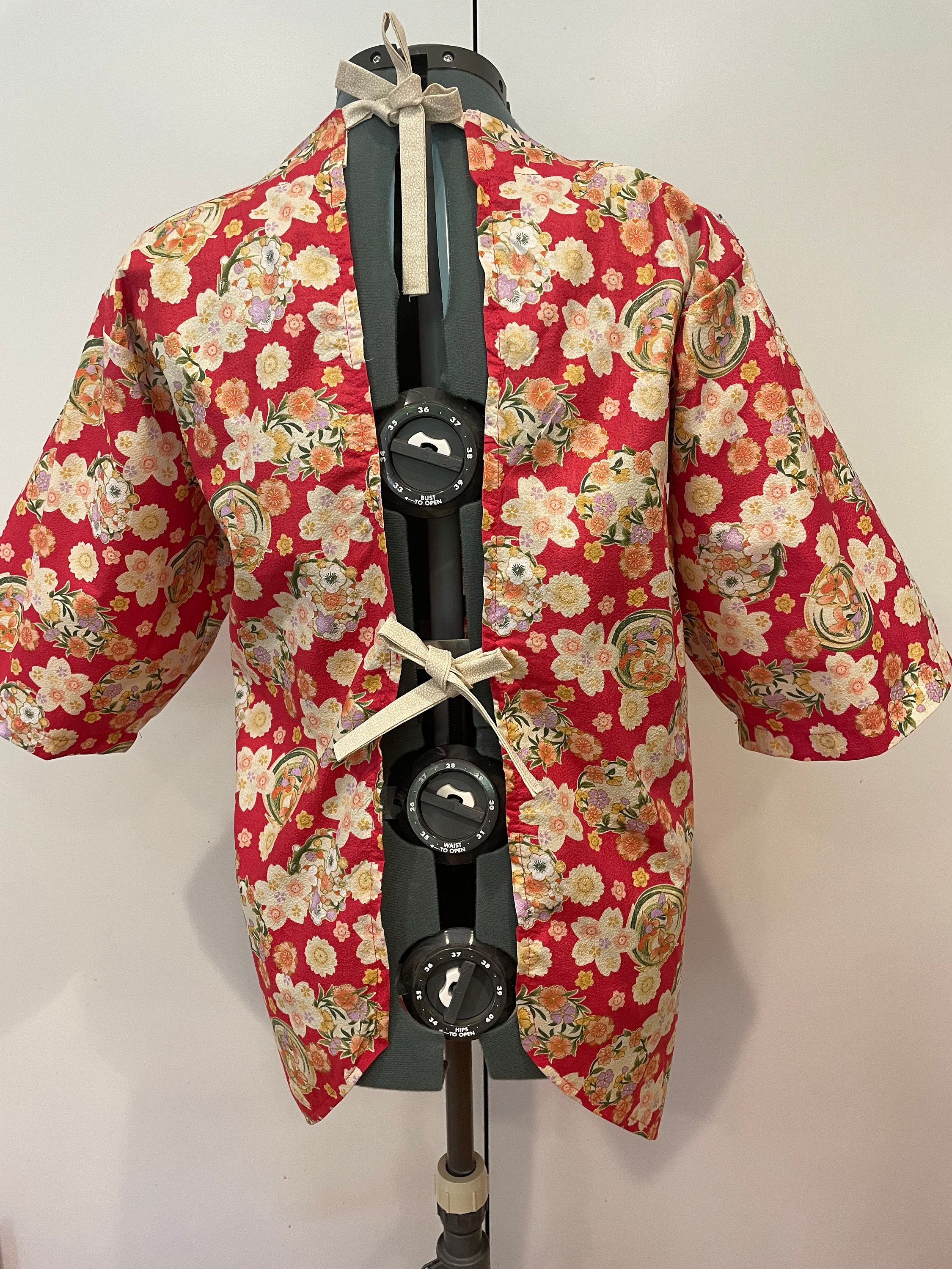 Red Floral Mama San Apron - Etsy