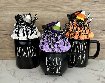 Halloween Coffee Bar Decor Set / Tiered Tray Black and White - Etsy
