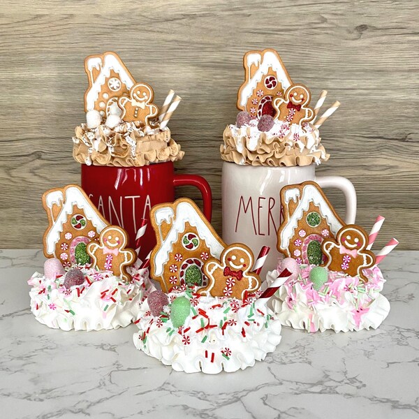 Gingerbread Mug Topper - Etsy