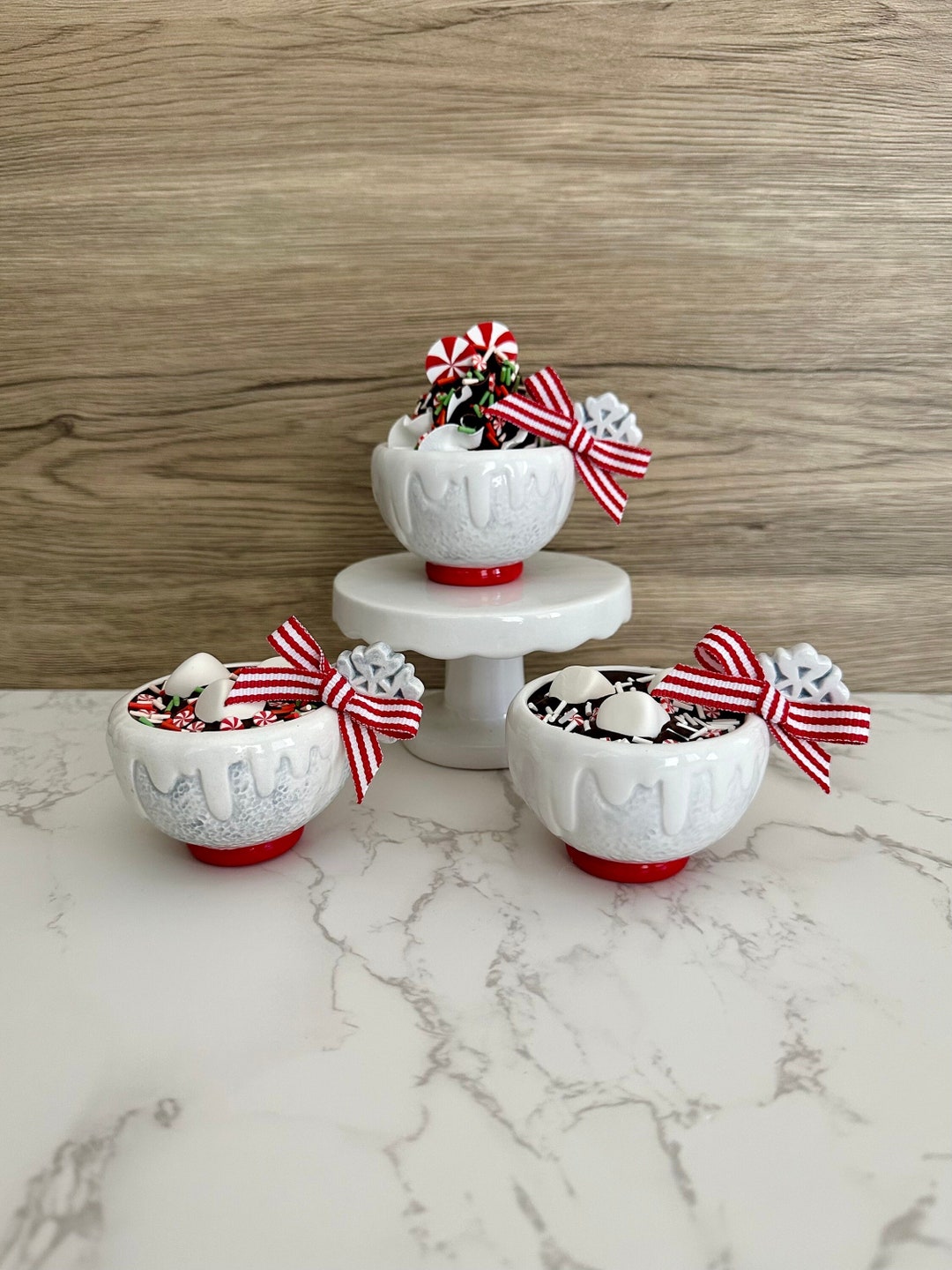 Snowball Christmas Hot Cocoa Cups - Etsy
