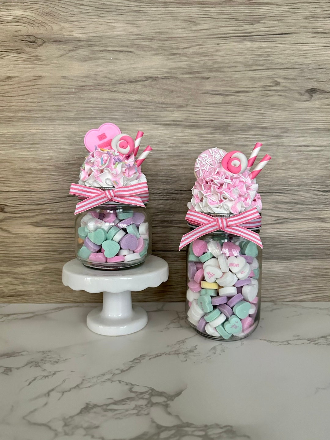 Conversation Heart Treat Jars - Etsy