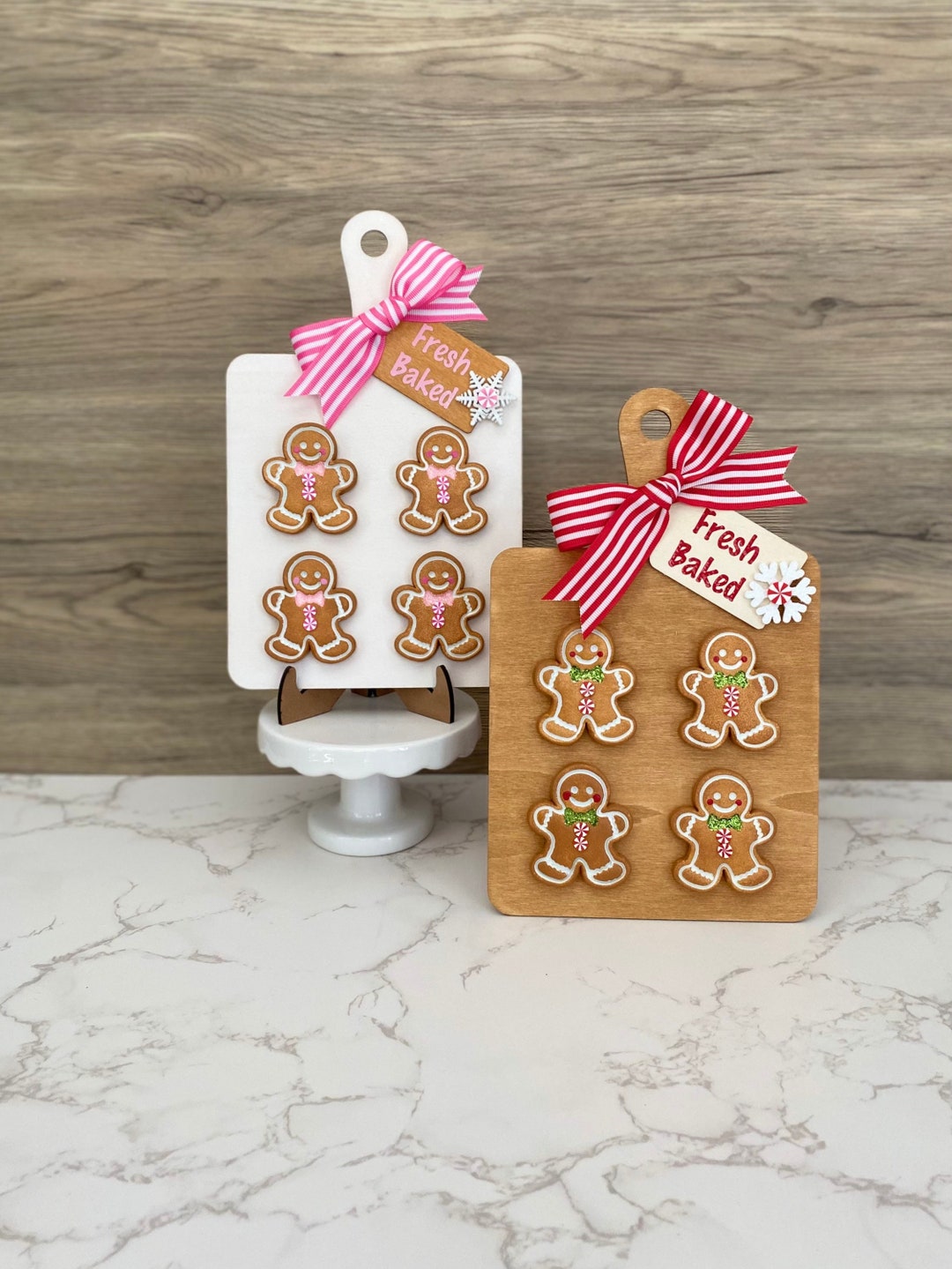 Gingerbread 4 Mini Cookie Baking Board - Etsy