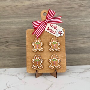 Gingerbread 4 Mini Cookie Baking Board - Etsy