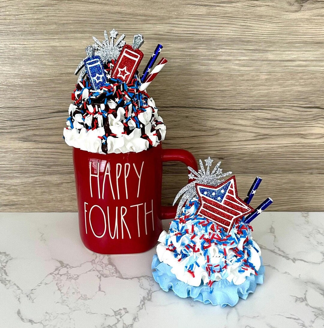 Patriotic Firework Large Mug Topper - Etsy