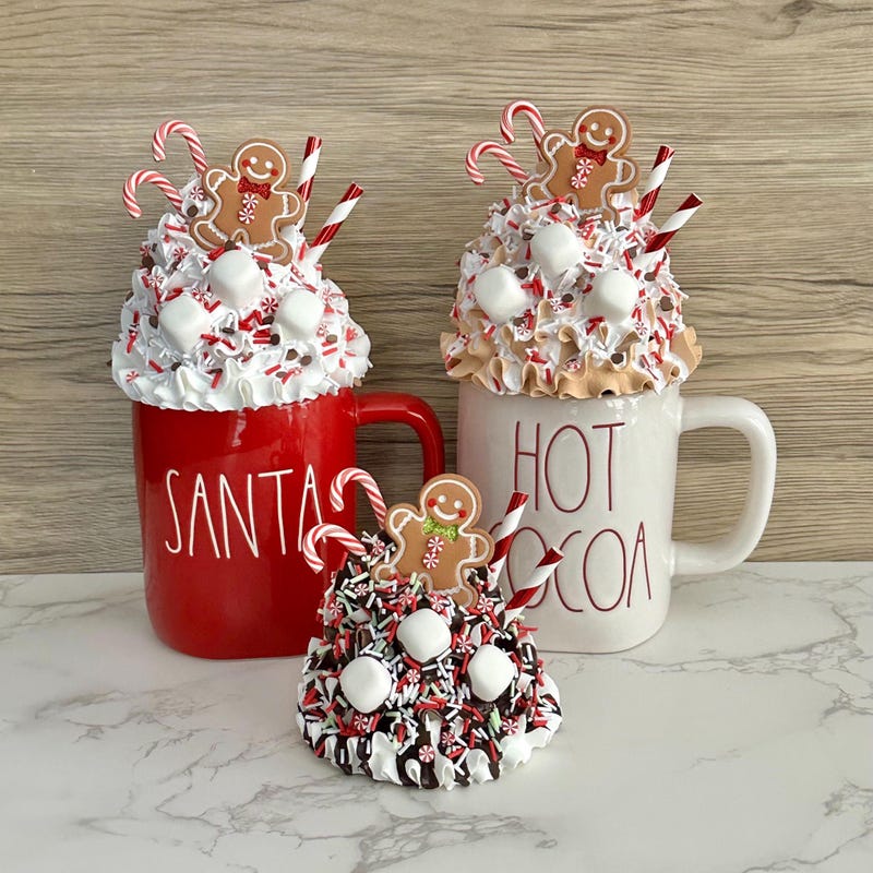Gingerbread Mug Topper - Etsy