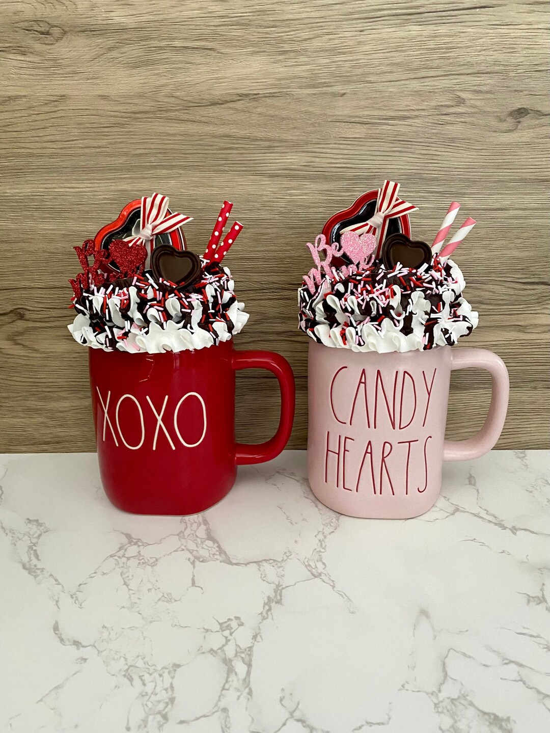 Valentine Heart Box Mug Topper - Etsy