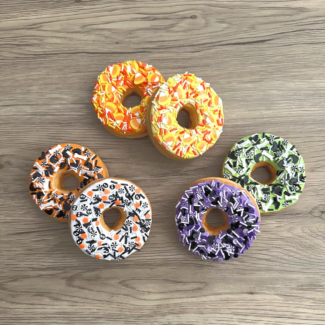 Halloween or Candy Corn Donut Set - Etsy