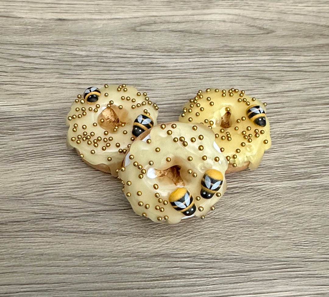 Mini Honey Bee Donut Set - Etsy