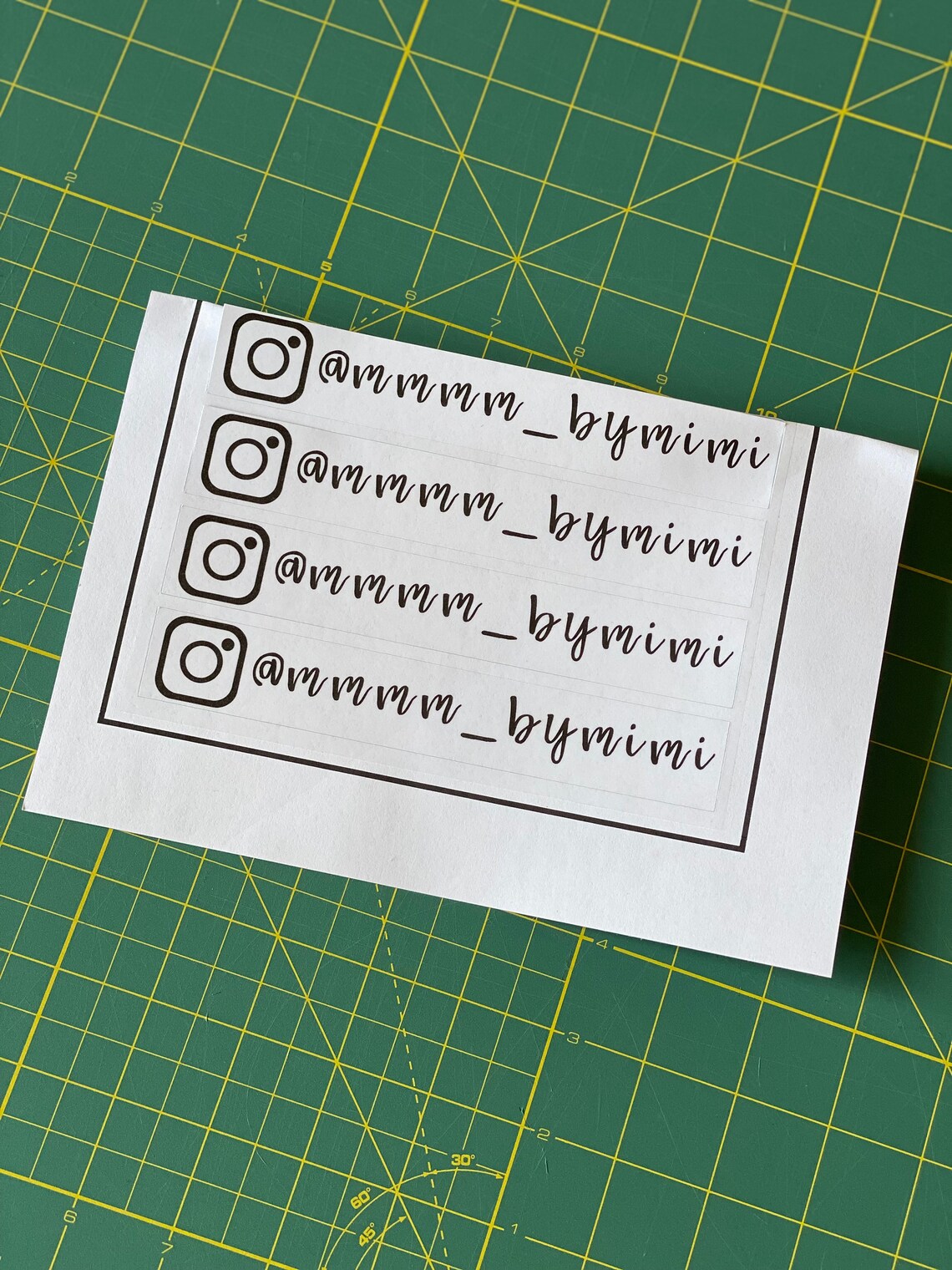 Custom Instagram Handle Stickers | Etsy