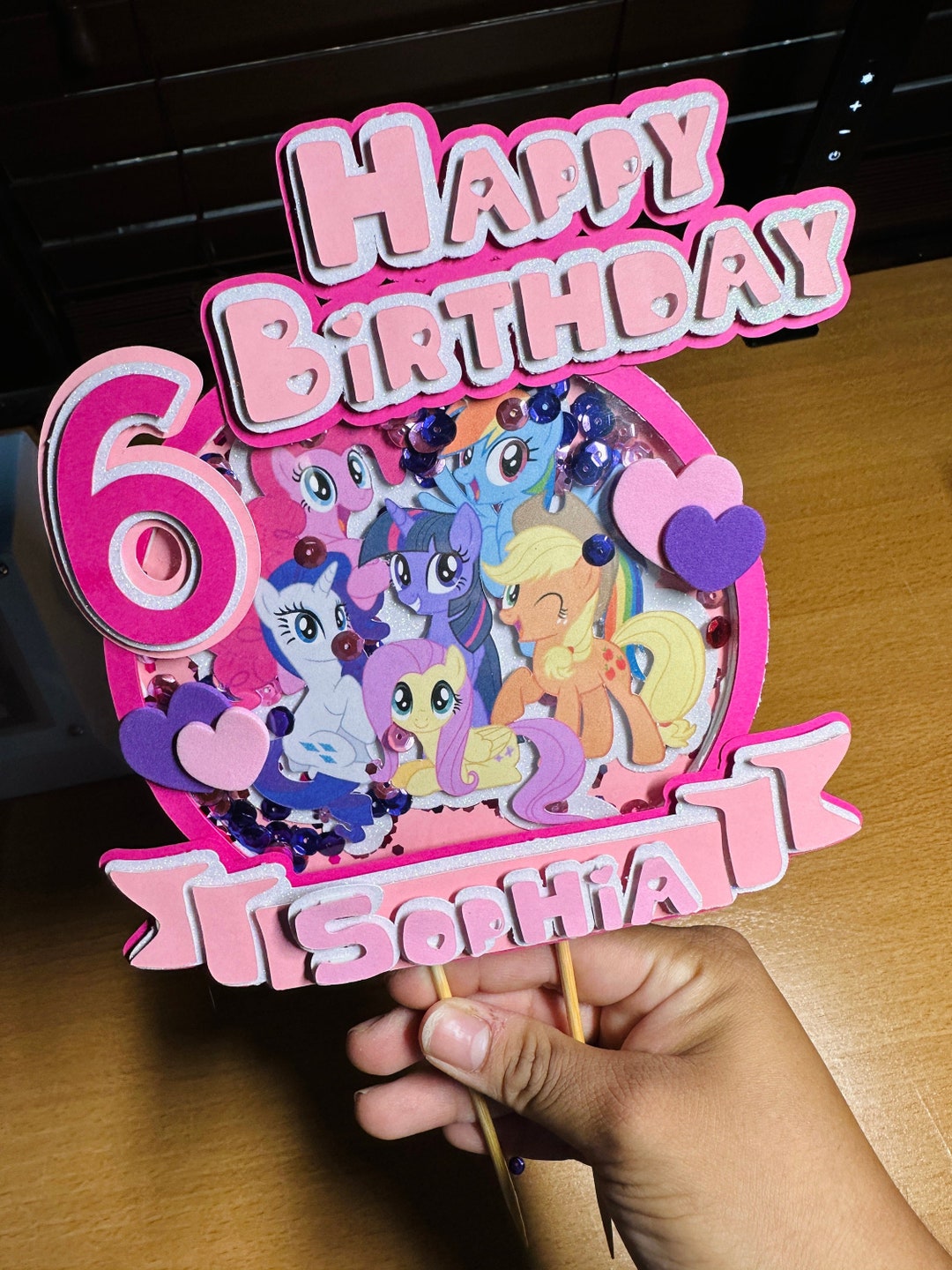 My Little Pony Cake Topper| MLP Cake Topper| Cake Topper| Birthday ...