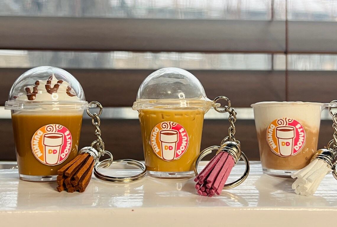 Mini Drink Keychains--coffee Keychains--drink Keychains-- - Etsy