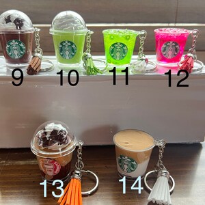 Mini Drink Keychains--coffee Keychains--drink Keychains-- - Etsy