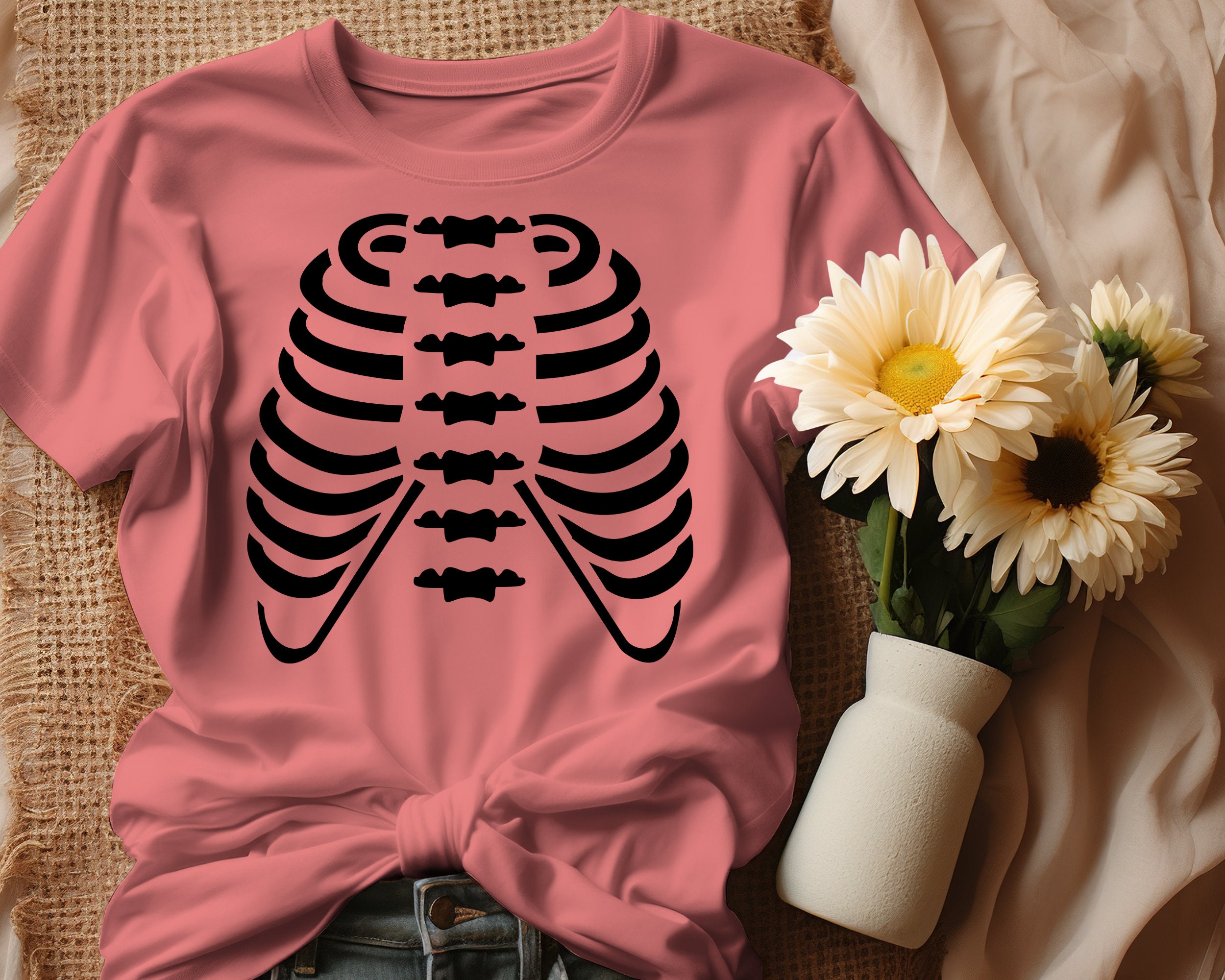 Rib Cage SVG Skeleton SVG Halloween Rib Cage SVG Skeleton Bones Human ...