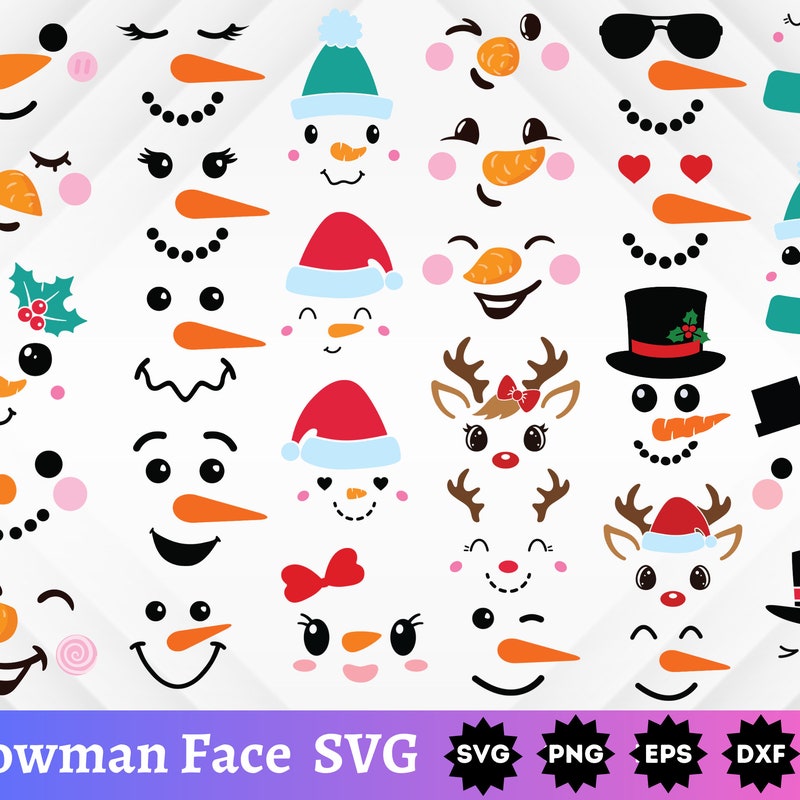 Snowman Svg - Etsy