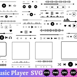 Music Player SVG Bundle Music Player Display Audio Music Player PNG Cut ...