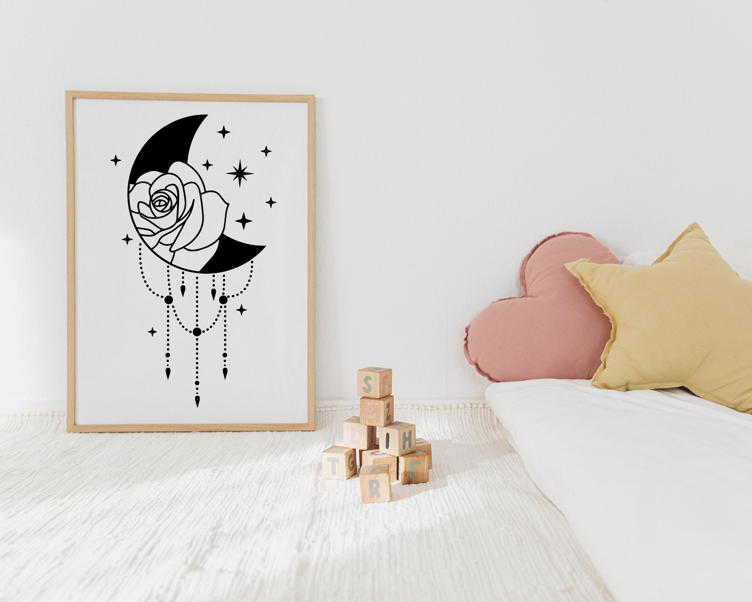 Moon SVG Bundle Floral Moon SVG Celestial SVG Mystic Celestial Svg ...