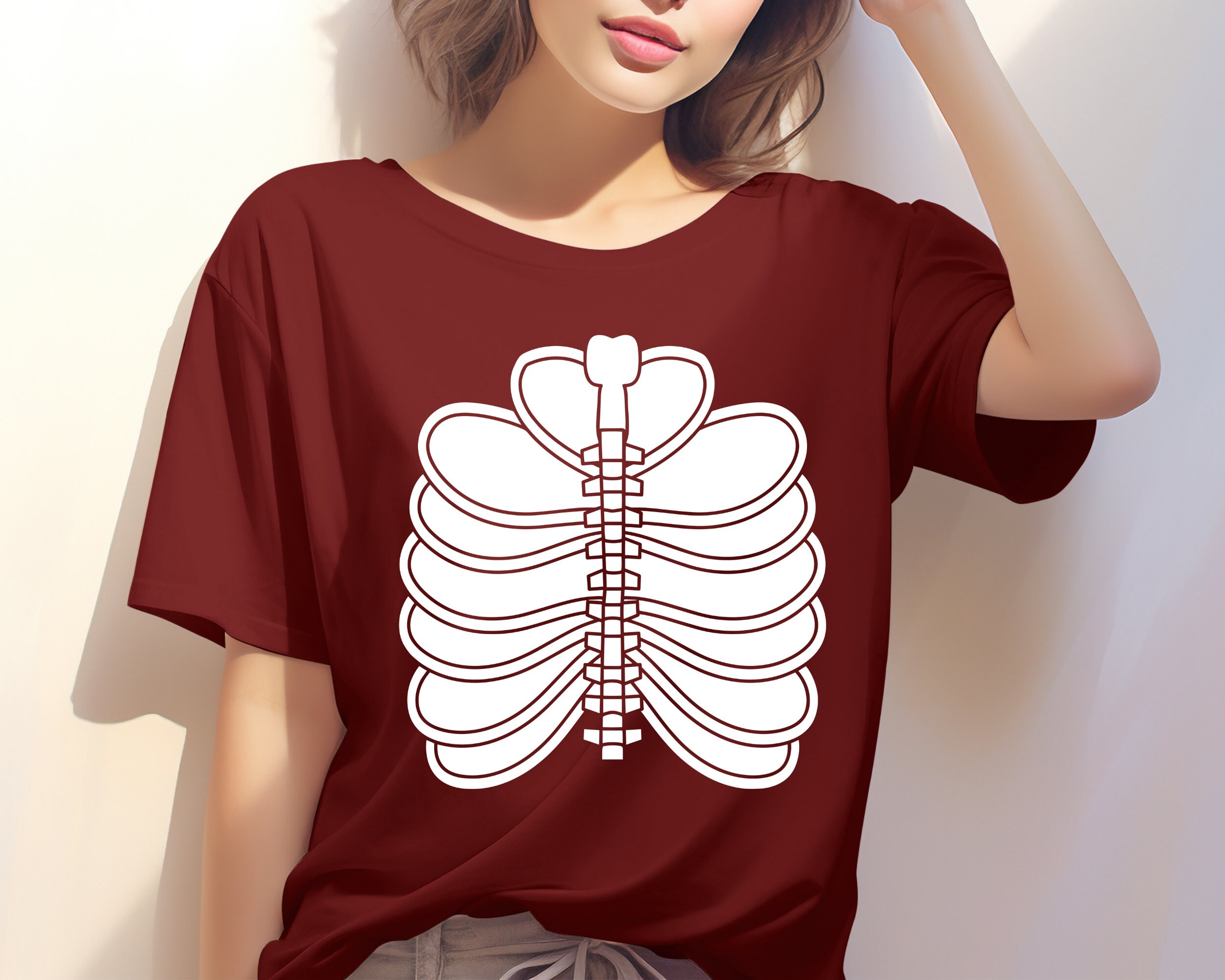 Rib Cage SVG Skeleton SVG Halloween Rib Cage SVG Skeleton Bones Human ...