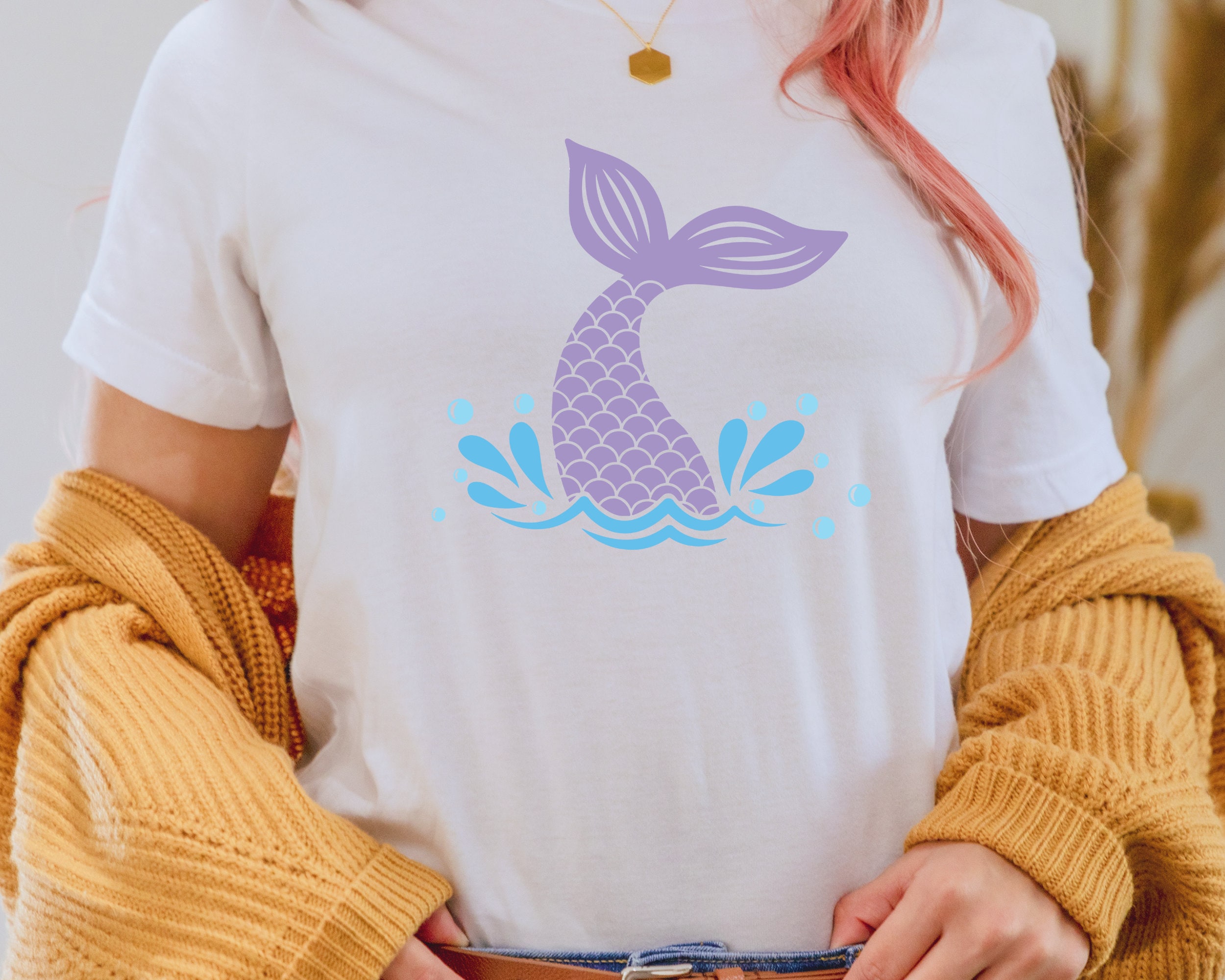 Mermaid Tail SVG Mermaid Tail Monogram Mermaid Birthday SVG Underwater ...